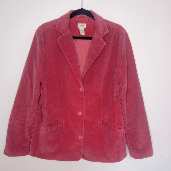 L.L. Bean | Jackets & Coats | Ll Bean Red Corduroy Jacket | Poshmark